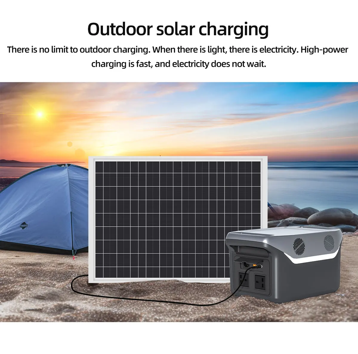 Oem 1000w Portable Solar Charging Station Solar Panel Power Station For ...
