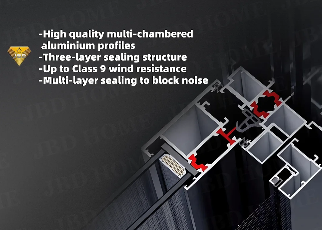 Modern Custom Aluminium Sliding Window - Anti-Theft & Sound Insulation