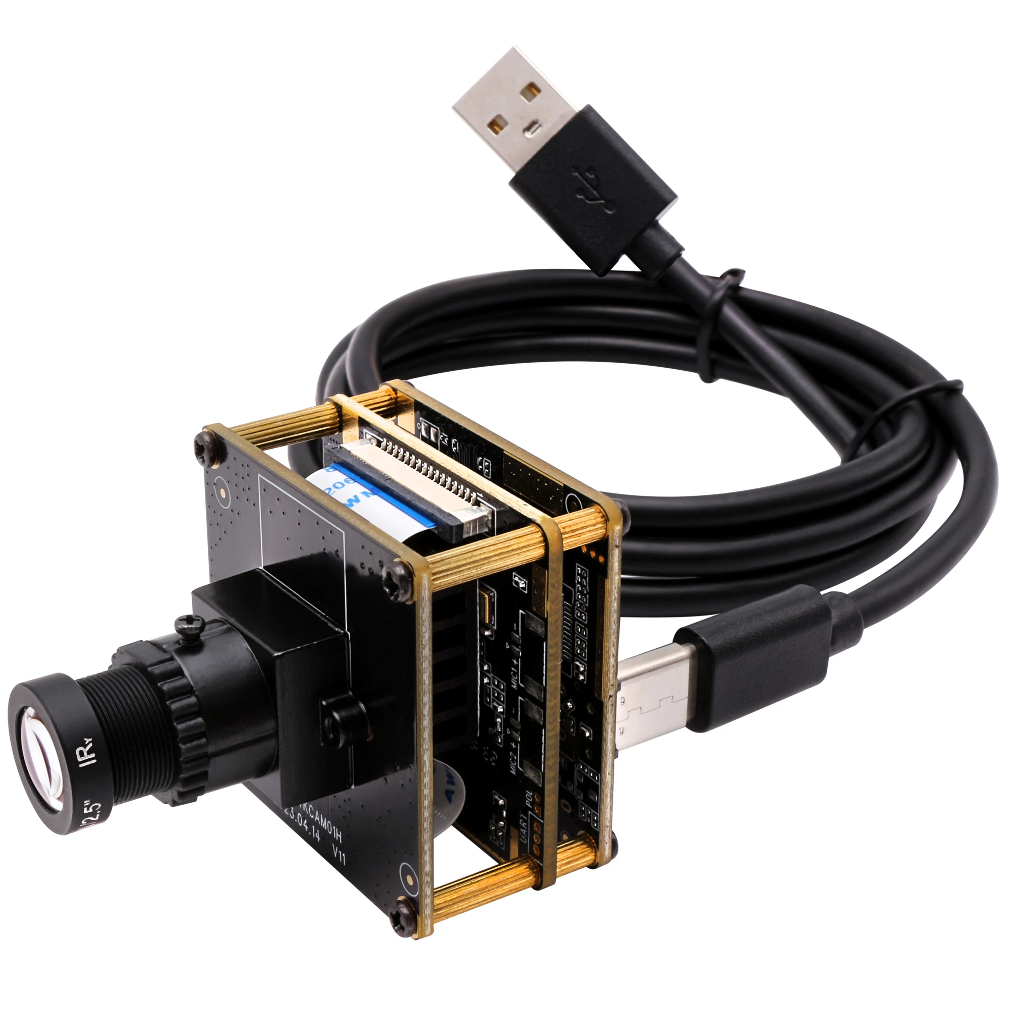 ELP 4K USB Camera Module H.265 M12 16mm Lens H.265 H.264 Monitor Webcam ...