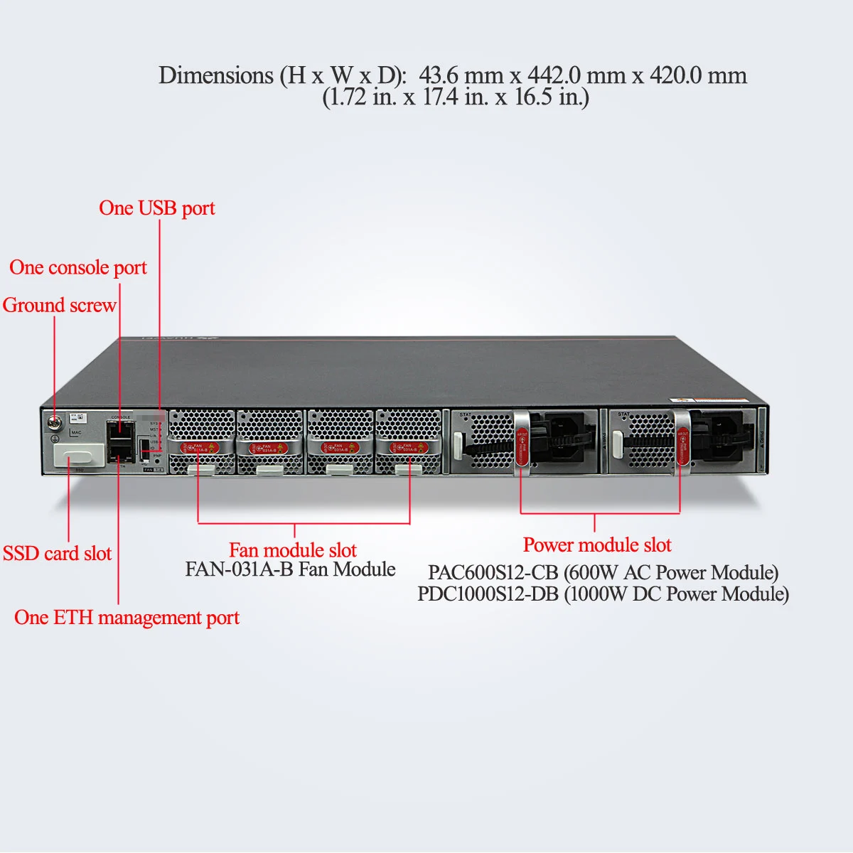 02352fsf-009 40ge 100ge Network Switch S6730-h48x6c 100g Data Center ...