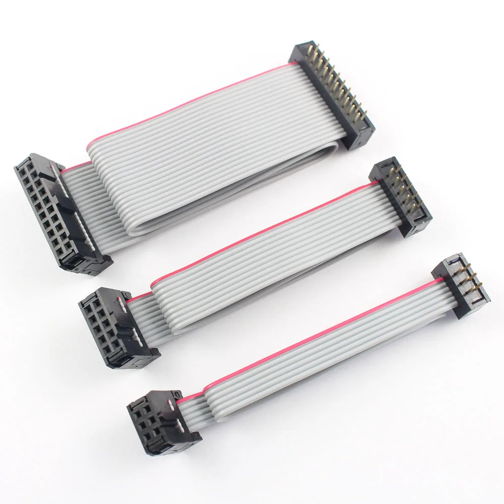 2.54mm Pitch Idc Fc Female To Fd Male Connector 6/8/10/16/18/20/24/26 ...