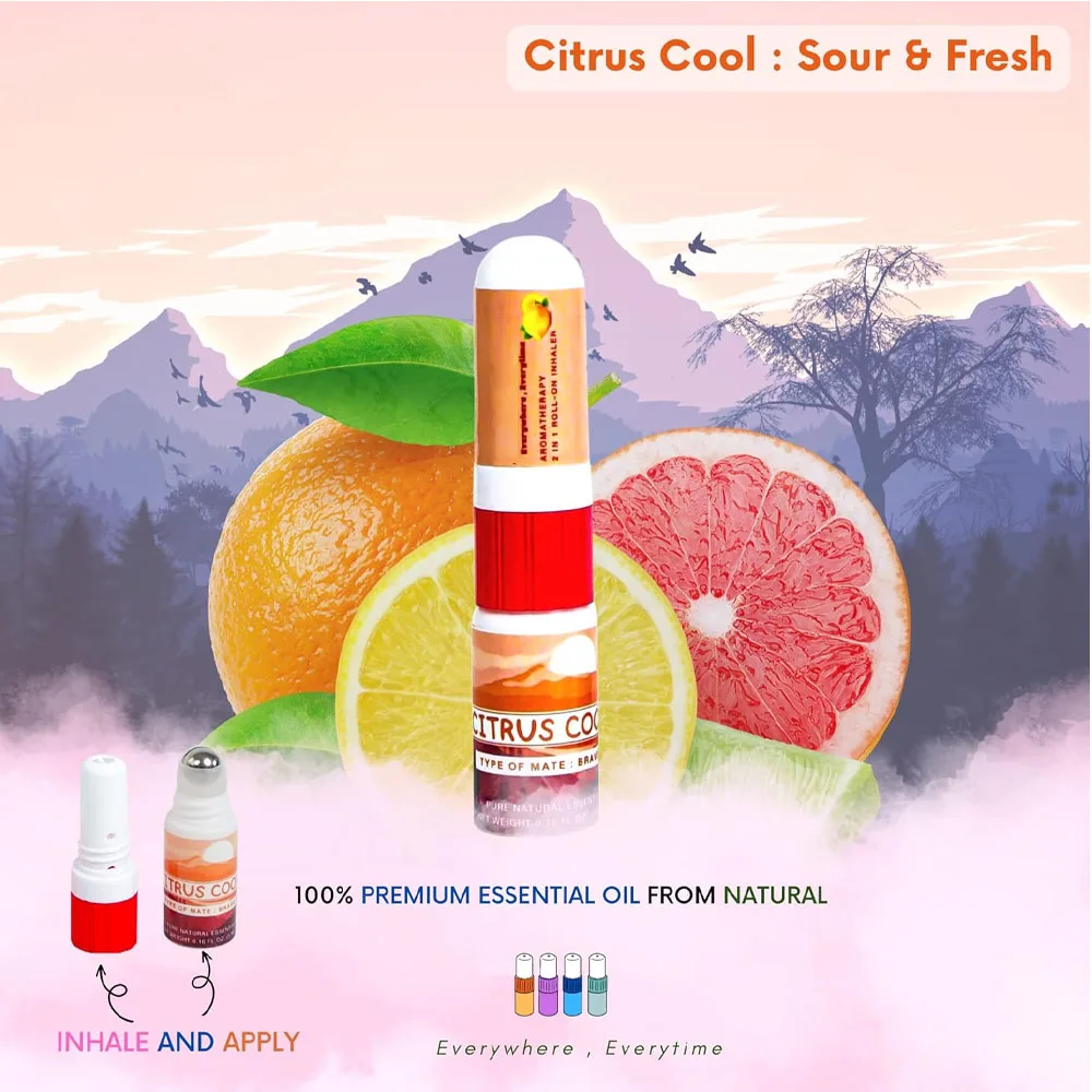 2 in 1 Nasal Inhaler Stick - Relief for Stuffy Nose