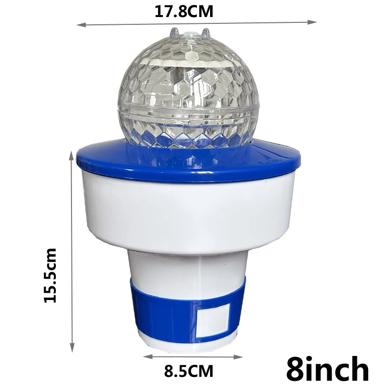Auto Swimming Pool Fill Floating Chlorine Dispenser With Solar Pool ...