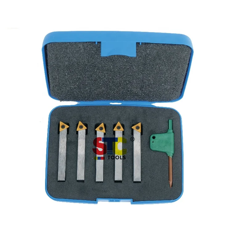 Lathe Indexable Carbide Insert 5pc Turning Tool Holder Set - Buy ...