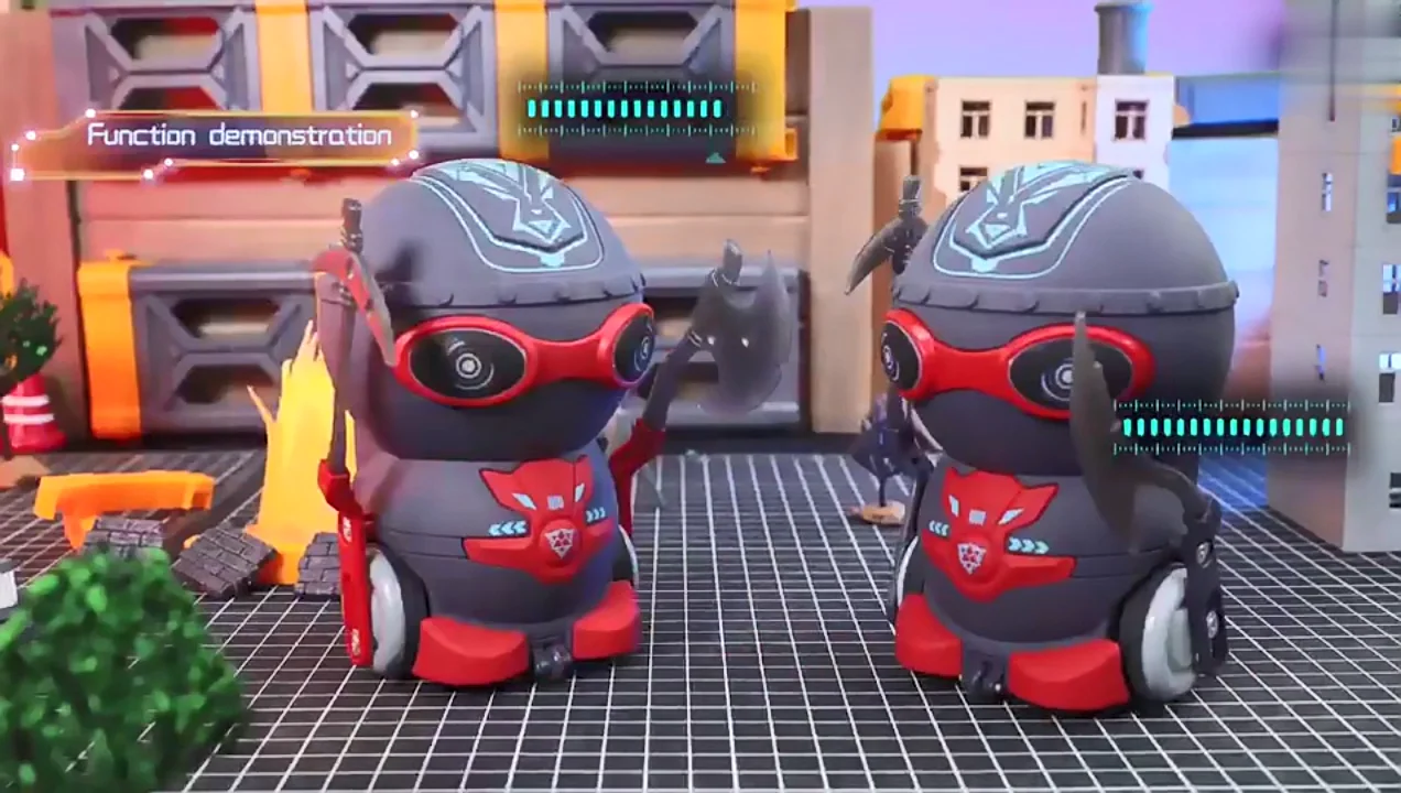 Rc Battle Robot Ninja With Weapons Cartoon Assassin Toy Remote Control ...