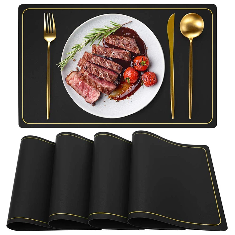 Wholesale Custom Washable Waterproof Rectangular Table Mats