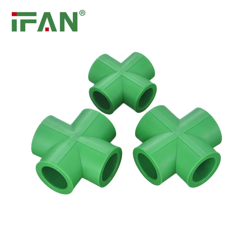 Ifan Customization Ppr Pipes And Fittings Green Cross Tee Ppr Pipe ...