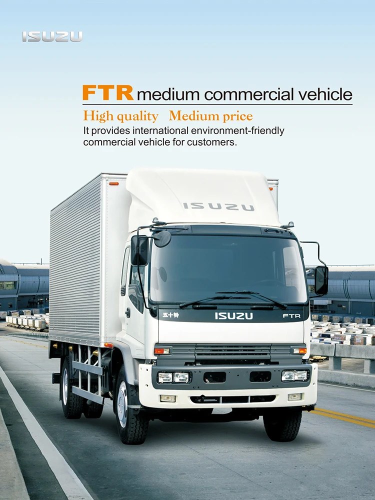 Isuzu Ftr Van Truck 4hk1 Engine 205 Horse Power 9 Tons 1.5 Cabin Van ...