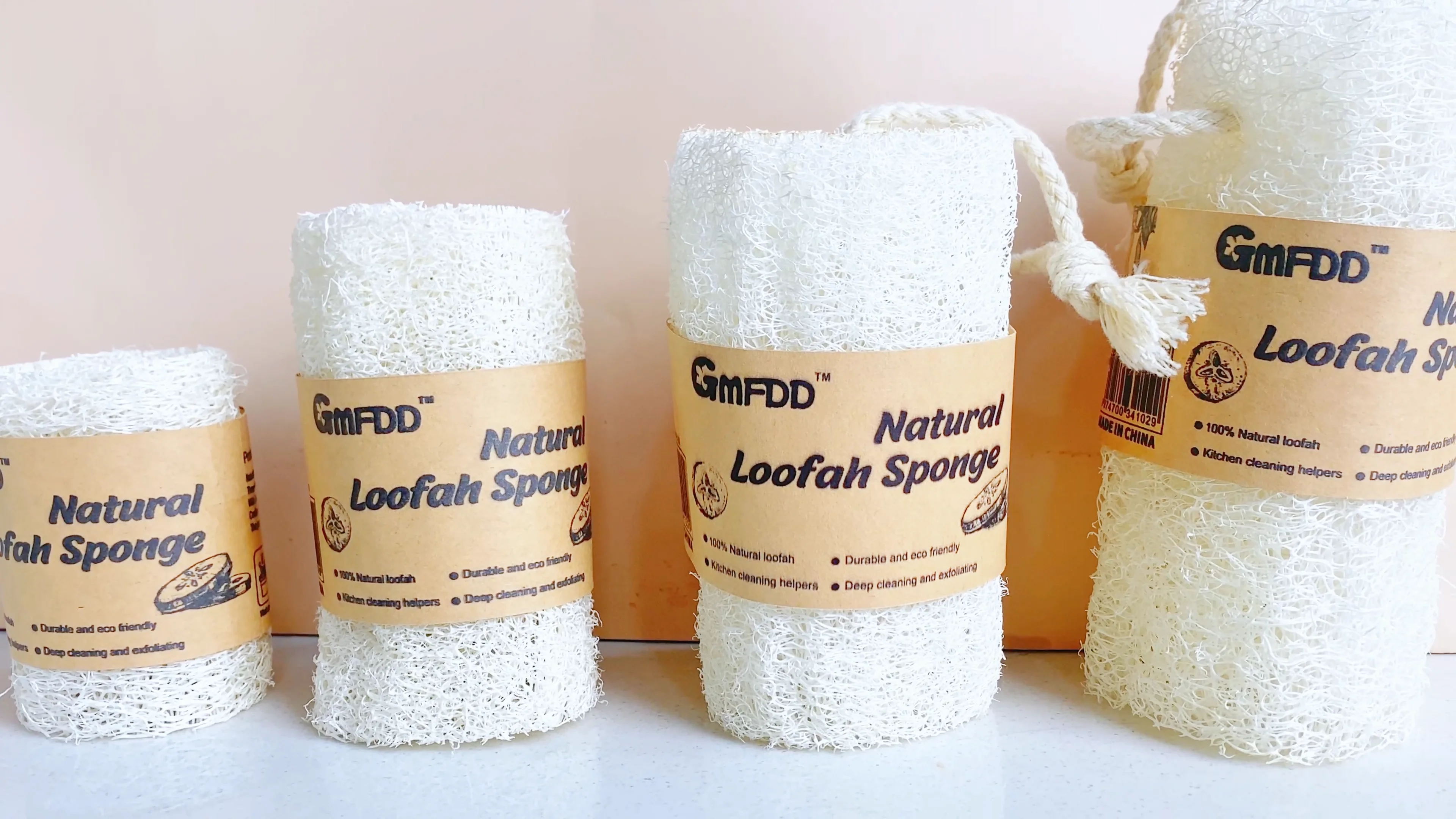 White Color Soft Loofah Flower Bath Shower Sponge Natural Eco Friendly ...