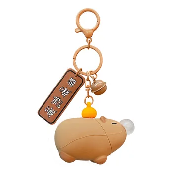 Squeezing Capybara Keychain Kawaii Capibara Anime Toy Animals Car Bag ...