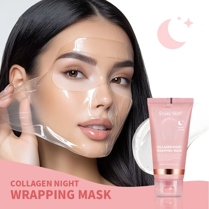 Enjoy Skin Collagen Sleeping Mask Form Night Wrapping Face and Nose ...