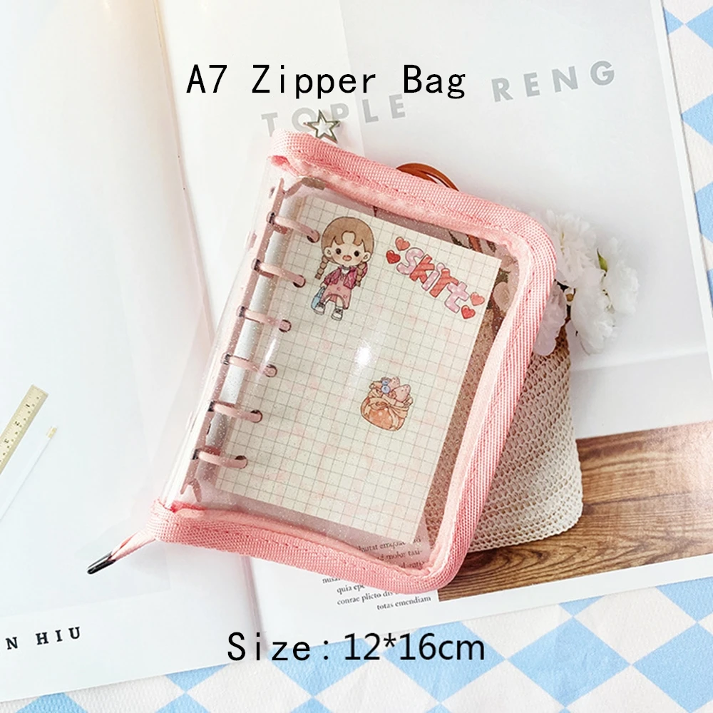 A5 A6 A7 A8 Zipper Binder PVC Notebook Cover Protector - Kpop Photo ...