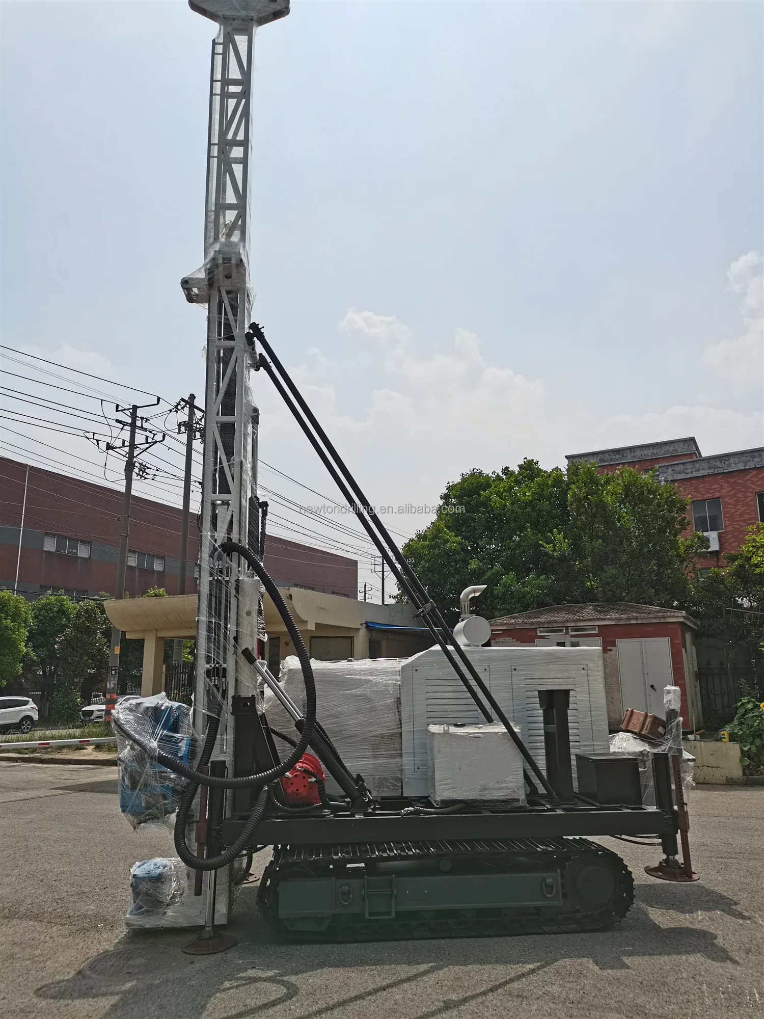 1200m Crawler Hydraulic Rotary Test Geotechnical Core Soil Drilling Rig ...