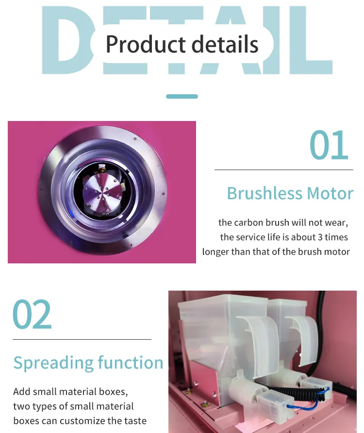 New Exclusive Robotic Arm Sensing Chip Automatic Cotton Candy Machine ...