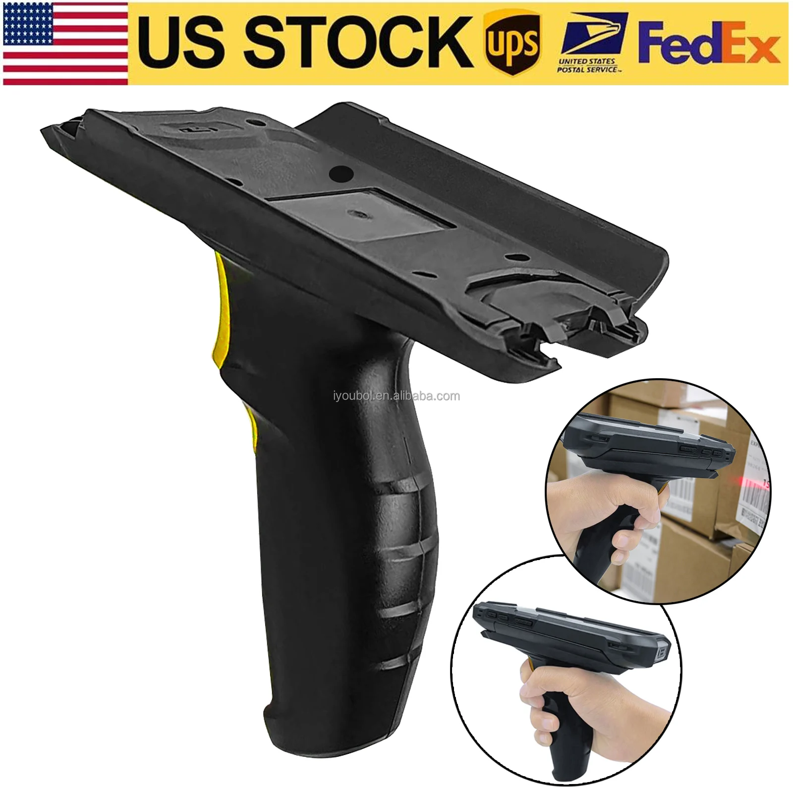 Snap on Trigger Scan Pistol Grip Handle for Zebra TC51