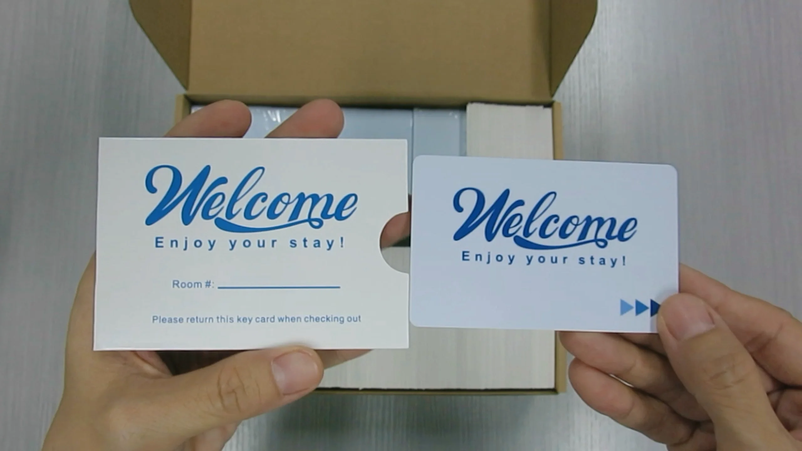 Welcome Enjoy Your Stay Hotel Key Card Motel Magnetic Hotel Card With ...