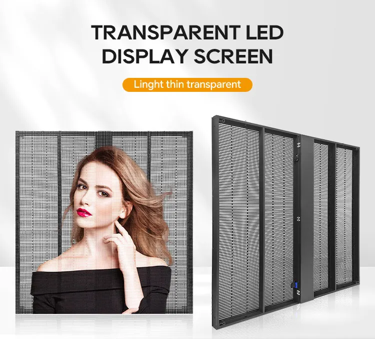 Indoor Outdoor Holographic Transparent LED Screen 3D Display