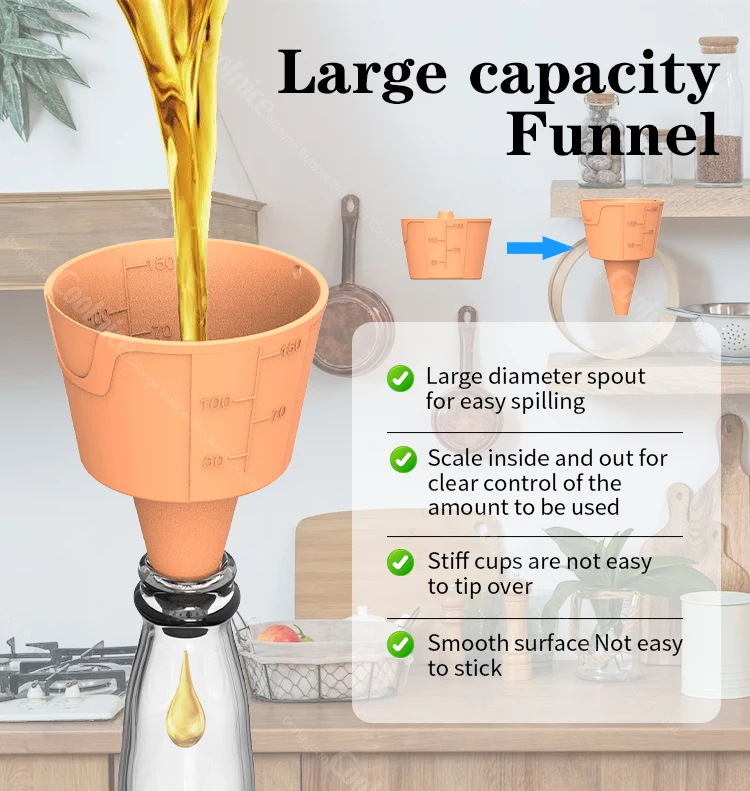 Eco Friendly Products 2024 Kitchen Gadgets Durable Funnel for Filling ...