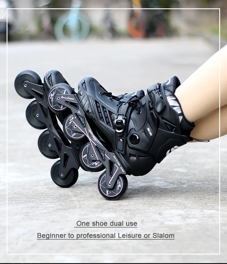 EACH Wholesale 4 Wheel Slalom Roller Skates Roselle Professional Inline ...