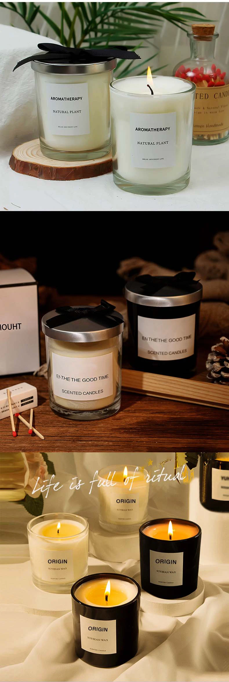 Bulk Scented Candles Factory Price Private Label Oem Organic Soy Wax ...