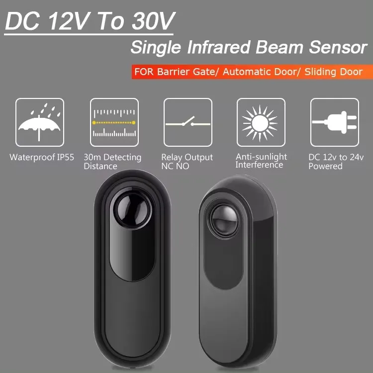 Safety Beam Photocell Sensors System Garage Gate Outdoor Wireless ...