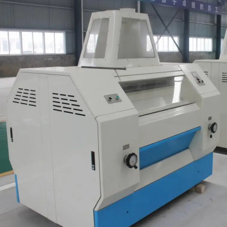 Pneumatic Electrical Control Wheat Grain Grinding Roller Mill Flaker ...
