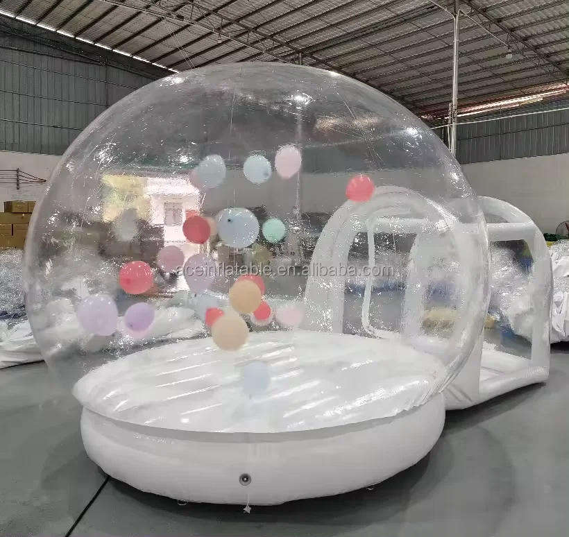 Outdoor Transparent Clear Domes Bouncy Jumping Castle Kids Inflatable ...