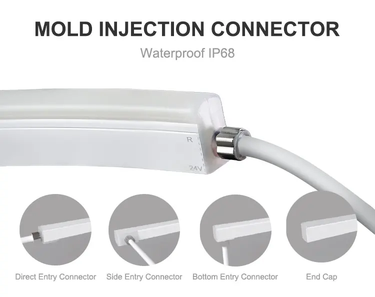 Neon Strip Light 24v Waterproof Ip68 Pixel Dmx 5050 Silicone/pvc Neon ...