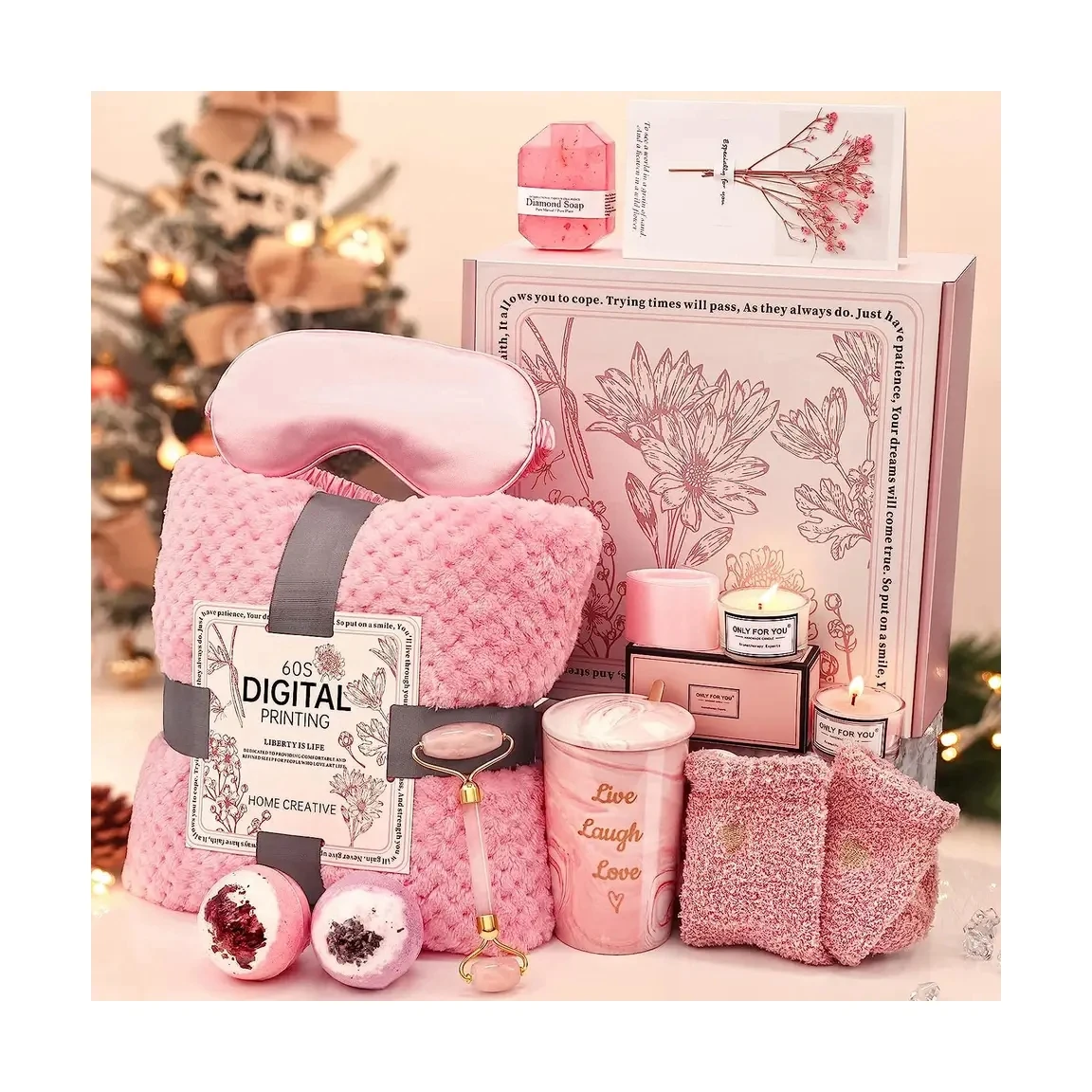 Unique Romantic Birthday Gift for Her Natural Safe Spa Gift Set with ...