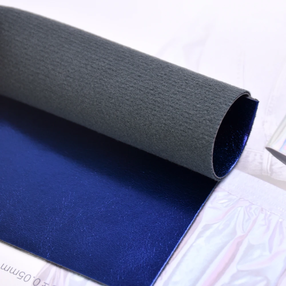 20 Colour Shiny Metallic Soft Lambskin Rexine Leather Pu Woven Backing ...