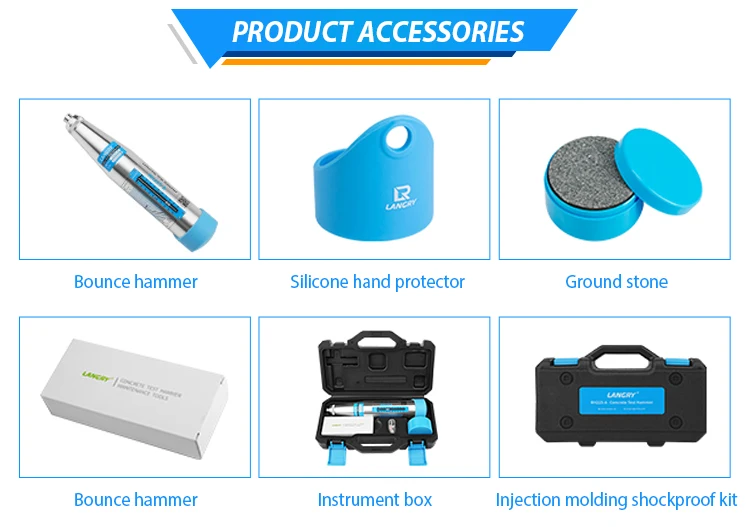 Schmidt Hardness Tester Sclerometer Concrete Test Rebound Hammer ...