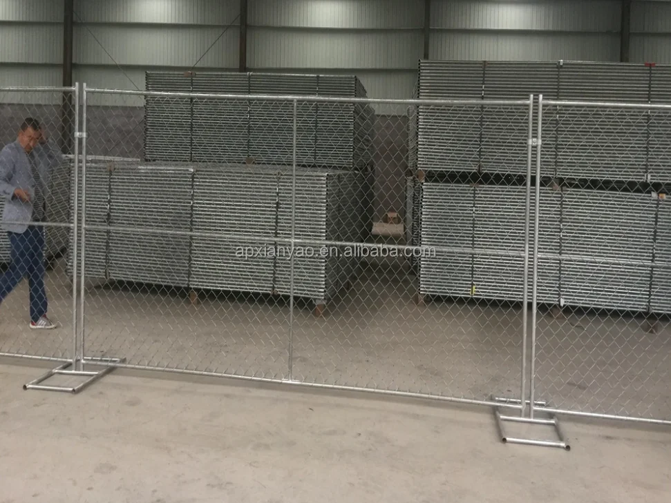 Factory Sales 12' X 6' Chain Link Temporary Panel Fence Construction ...