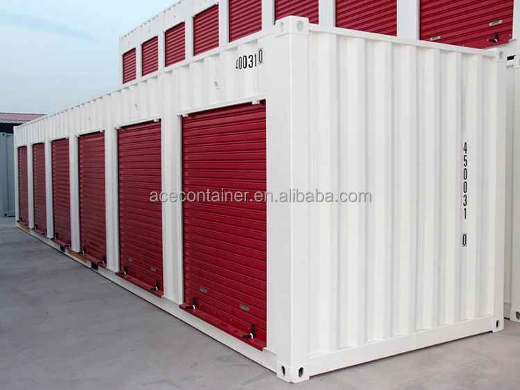 Portable Storage Units Roller Shutter Door 20ft Container Warehouse ...