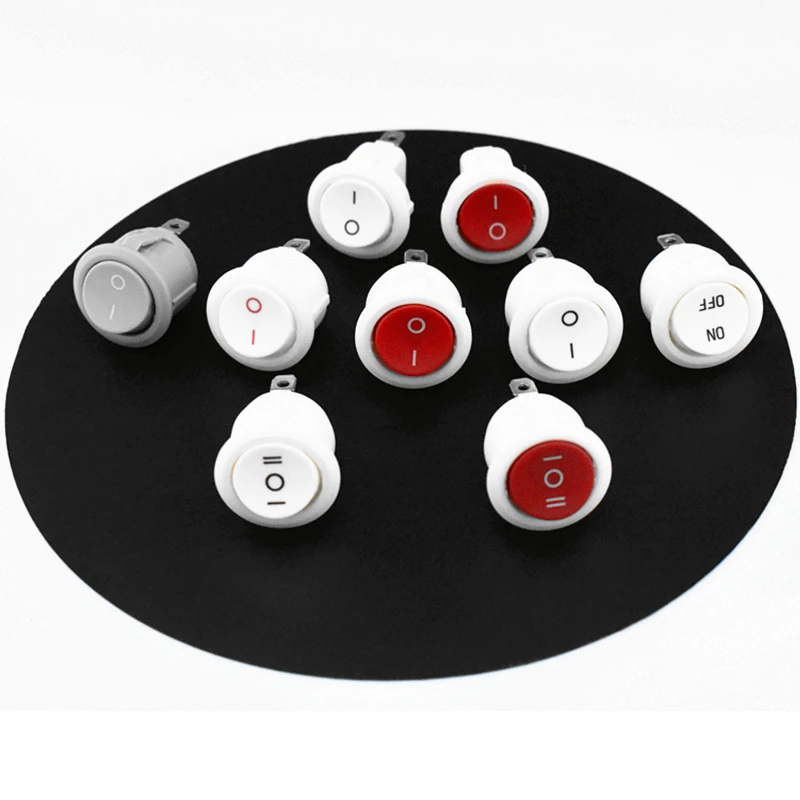 Kcd1 2 Pin White Round Spst Rocker Switch 6a 250v Oem | Wholesale