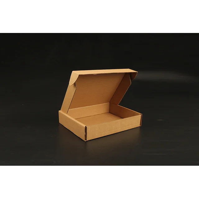 Custom Logo Brown Corrugated Cardboard Mailer Box for Luxury Apparel ...