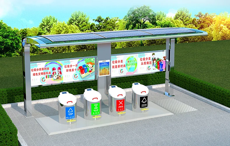 Waste Collection And Storage Systems Hydraulic Lifting Platform ...