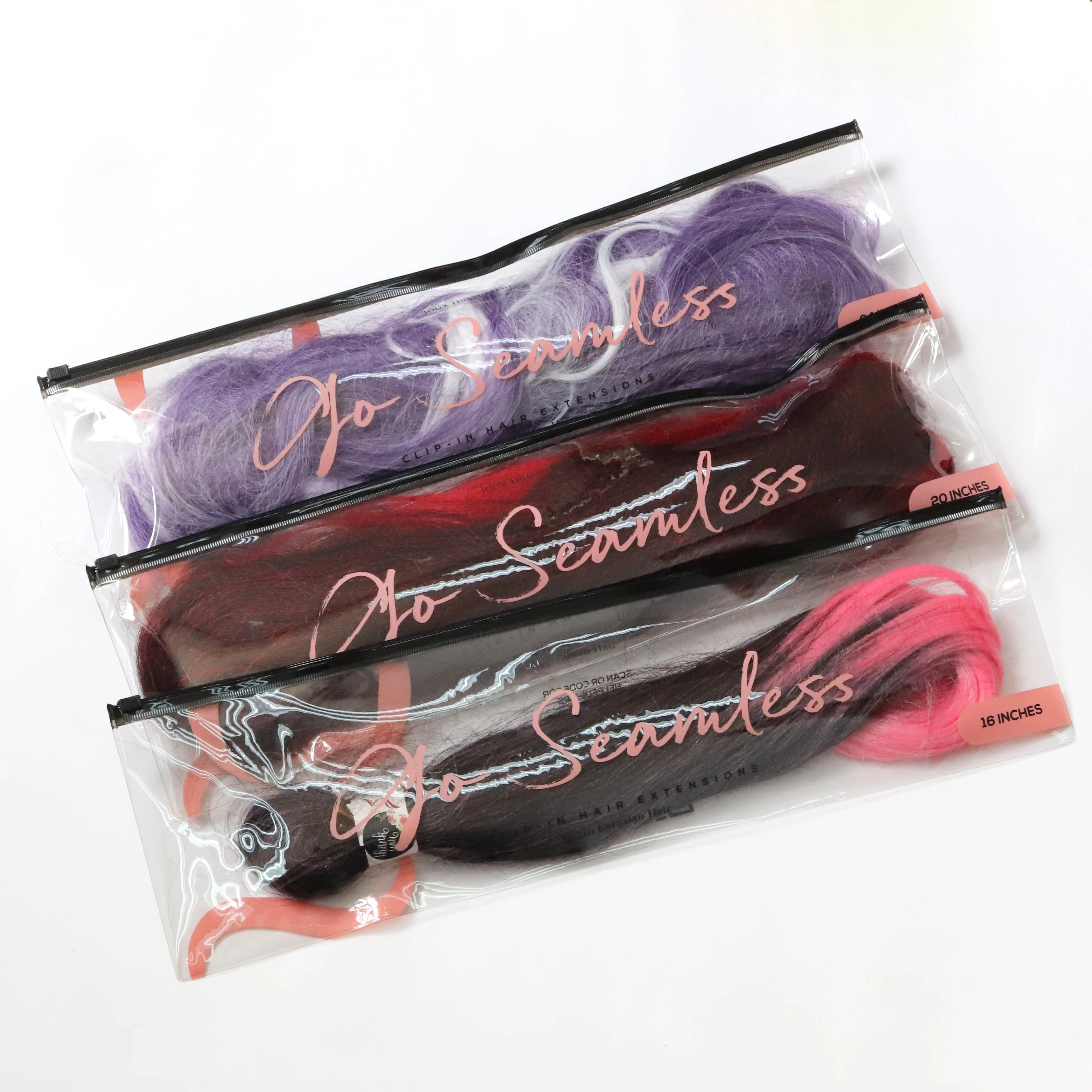 Custom Zipper Pouch - Dust Proof Hair Extensions Storage