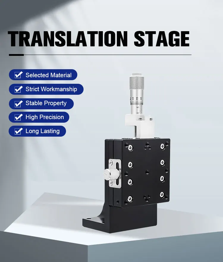 Z Axis Linear Slide Table Manual Precision Linear Stage Z Axis Linear ...