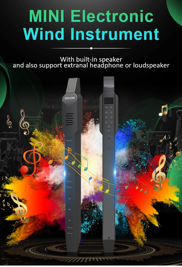 Battery Powered USB Mini MIDI Electronic Wind Instrument