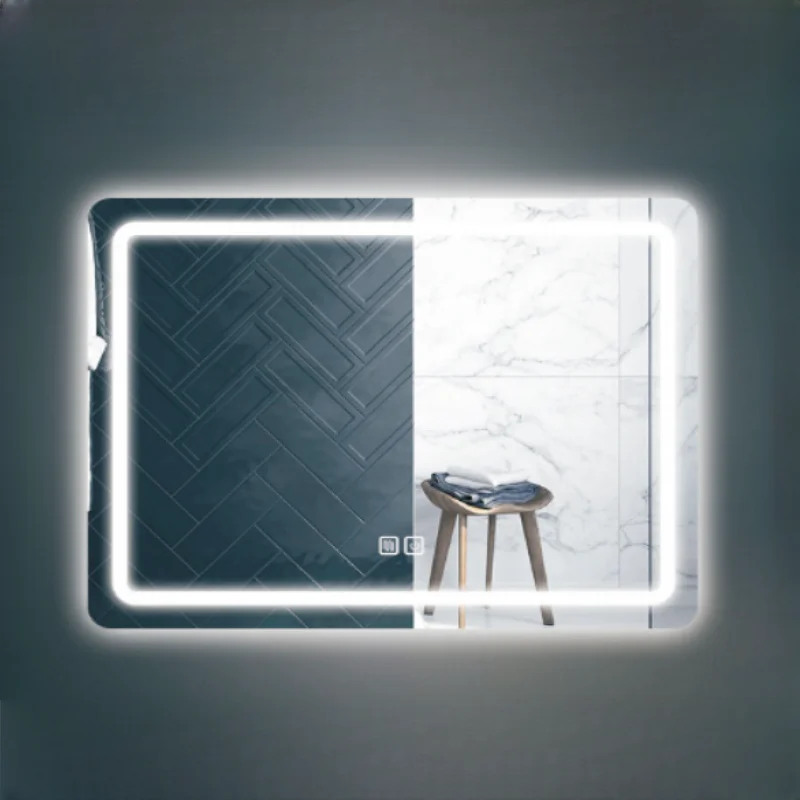 Pvc Bathroom Vanity Unit Bathroom Furniture Smart Led Bath Mirror With ...