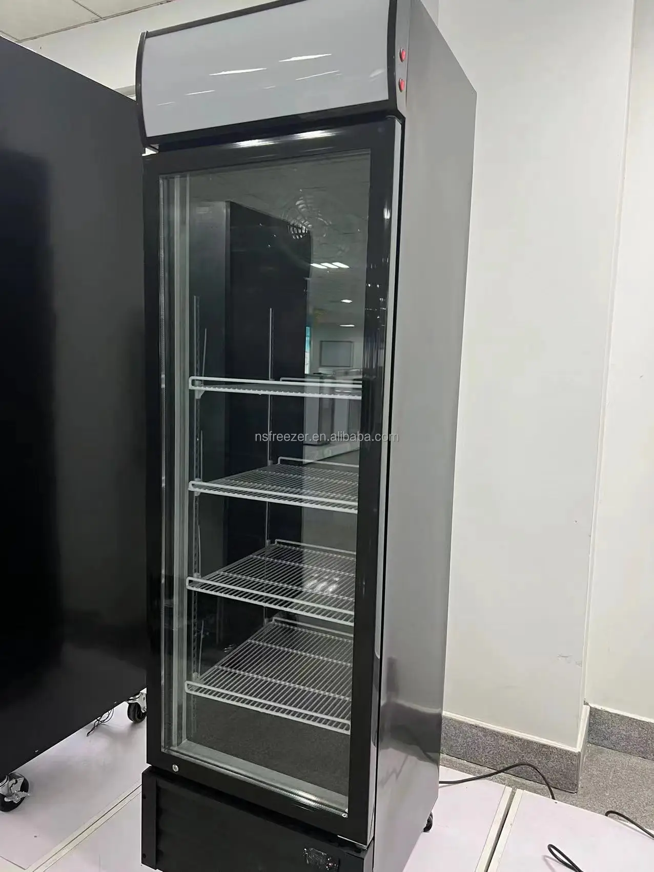 Metal Ice Slim Display Fridge Mini Compact Upright Tall Slim Icecream ...
