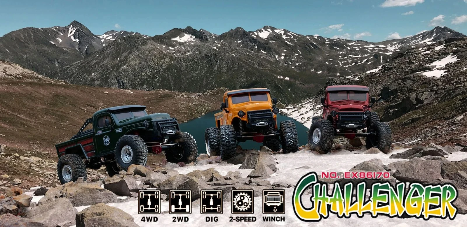 RGT EX86170 Challenger 1/10 RC Simulation Truck off Road