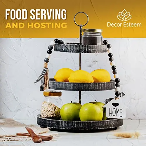 Cottage Layered Tray - 3 Layer Tray Serving,Presentation And Kitchen ...