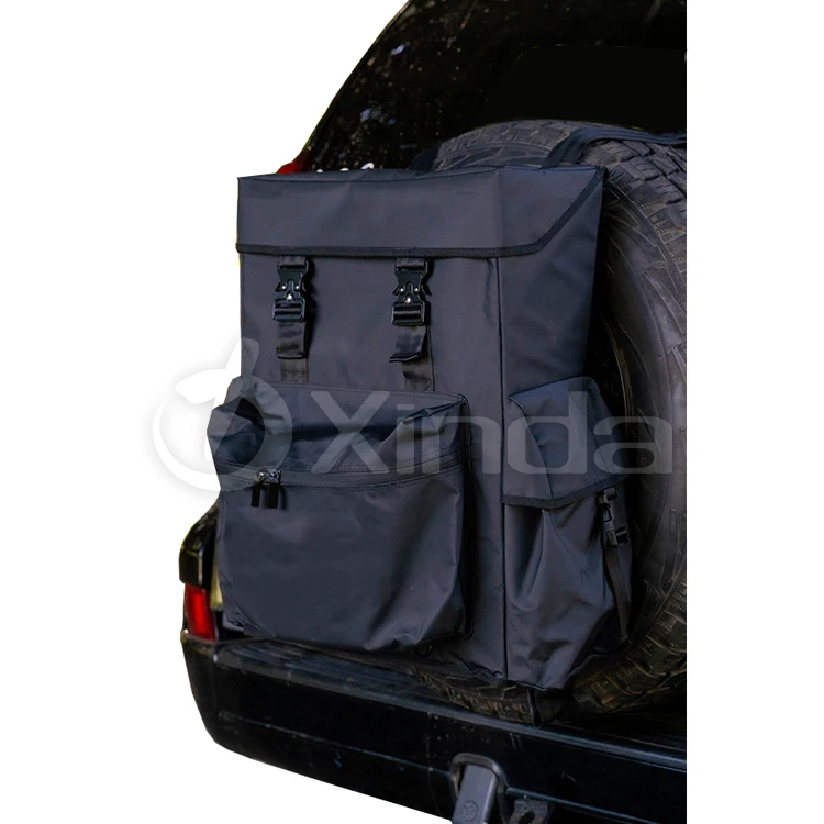 Custom 4WD Overlanding Spare Wheel Trash Bag 50L Waterproof PVC Rear ...