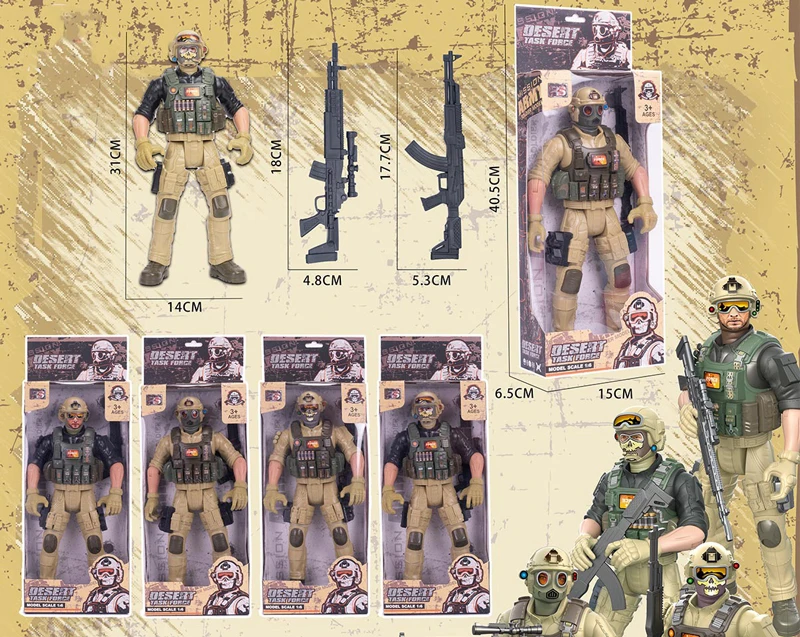 Mini Swat Police Action Figure Toys - Military Soldier Set