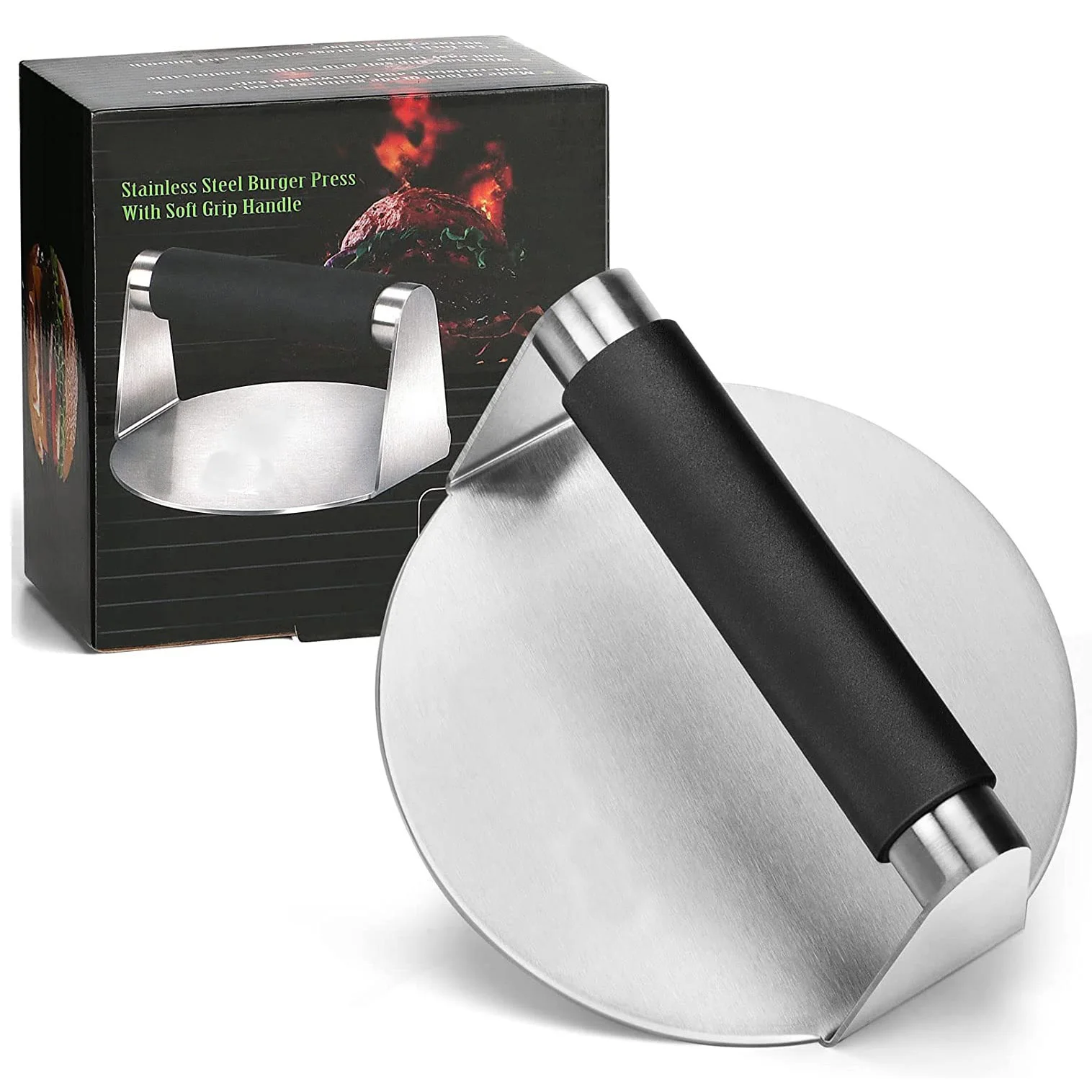5.8 Inch Stainless Steel Burger Smasher Press by Golden Sun
