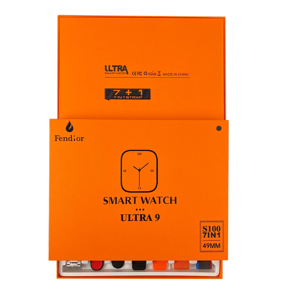 2023 Smart Watch S100 Ultra 7 In 1 Heart Rate Waterproof Fitness ...