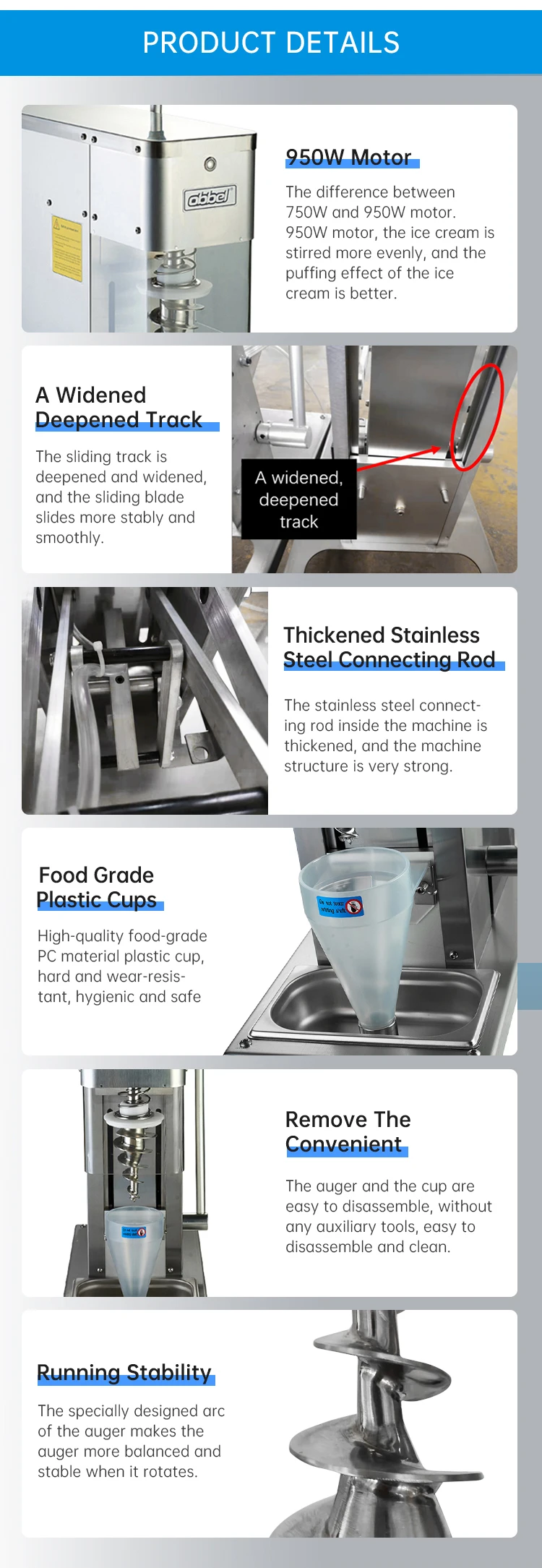 Efficient Fruit Swirl Freeze Machine - High Productivity