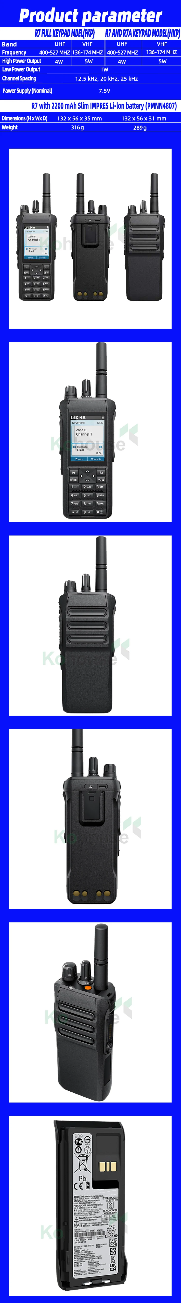 Motorola R7 - Long Range Walkie-Talkie for Group Communication