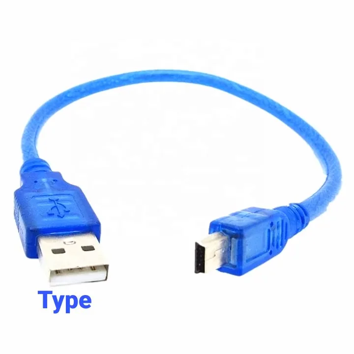 30cm Short Mini Usb 2.0 A Male To B 5 Pin Male Pc Data Charging Cable ...